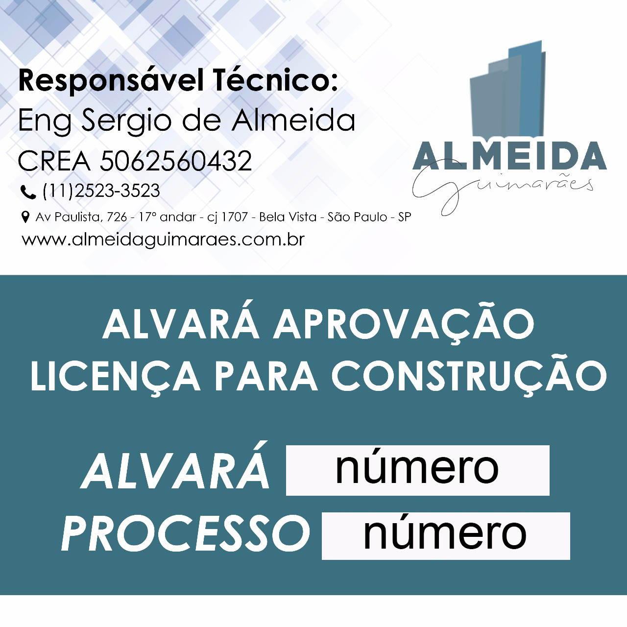 Placas de Obras em Construção Civil é Obrigatória - Almeida Guimarães ...